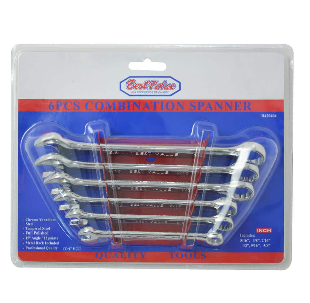 BEST VALUE - Combination Wrench Set (6-Piece) - H420404 – SHE WORX Supply